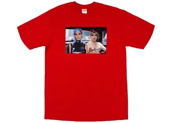 Supreme Nan Goldin Misty And Jimmy Paulette Tee Shirt - Red