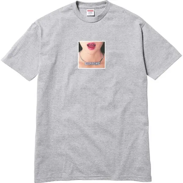 Supreme Necklace T-shirt - Heather Grey