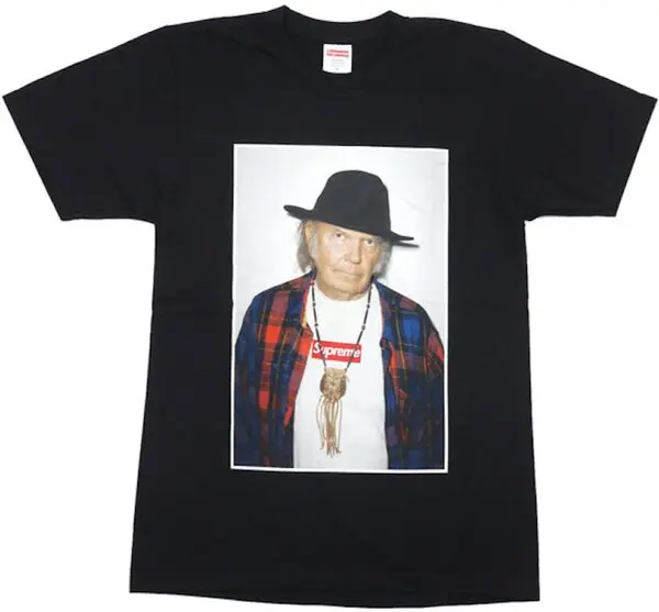 Supreme Neil Young Tee Shirt - Black