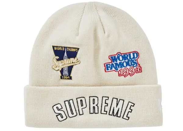 Supreme New Era Championship Beanie - Natural