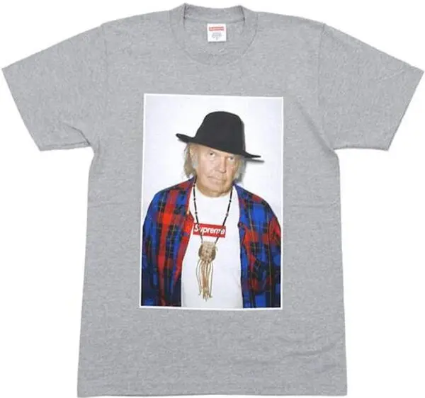 Supreme Neil Young Tee Shirt - Grey