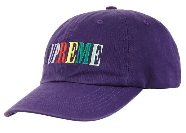 Supreme Logo 6-panel Cap - Purple