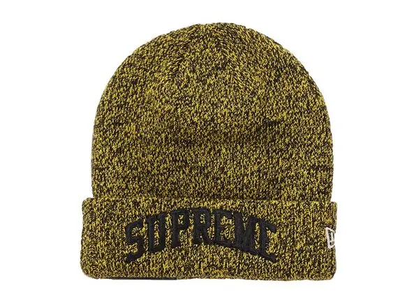 Supreme New Era Arc Logo Beanie - Yellow