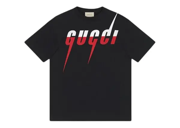 Gucci Blade Print T-shirt - Black/red/white