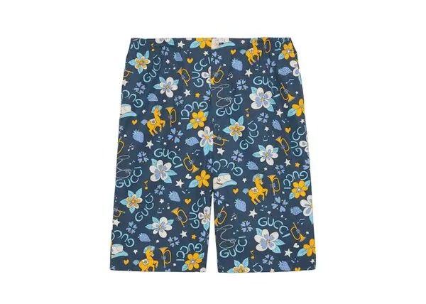 Gucci Printed Cotton Shorts