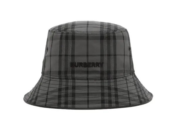 Burberry X Pop Trading Company Bucket Hat - Reflective Gray