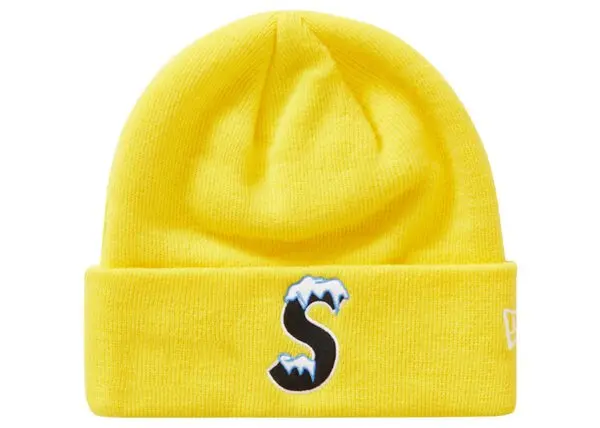 Supreme New Era S Logo Beanie - Yellow