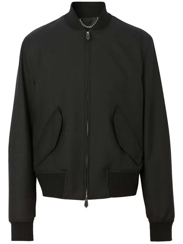 Burberry Zip-up Wool Jacket