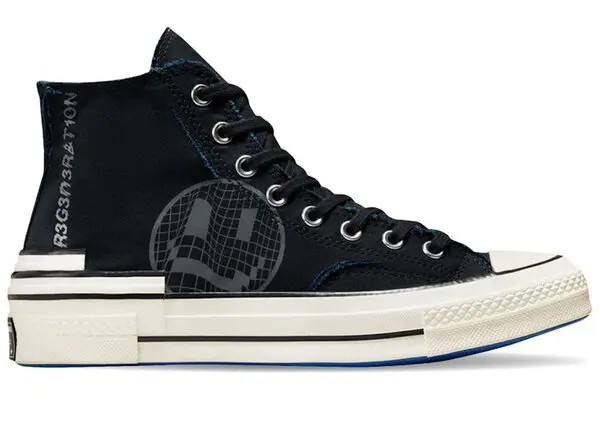 CONVERSE Chuck Taylor All Star 70 Hi Hacked Heel Tear Away - Black/iron Grey/blue