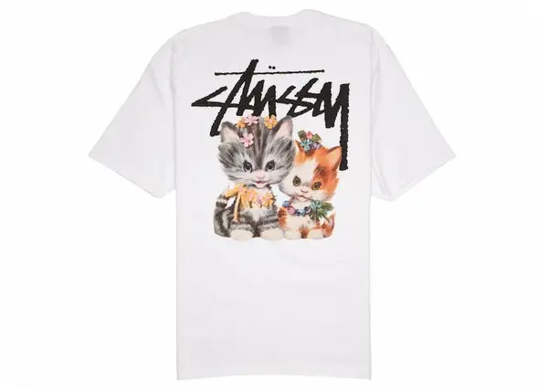 StÜssy Kittens Tee Shirt - White