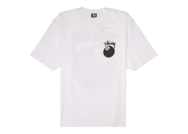 StÜssy 8 Ball Tee Shirt - White