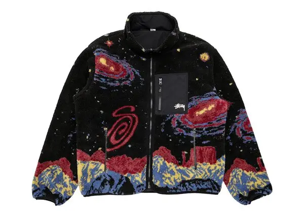 StÜssy Cosmos Reversible Jacket - Black