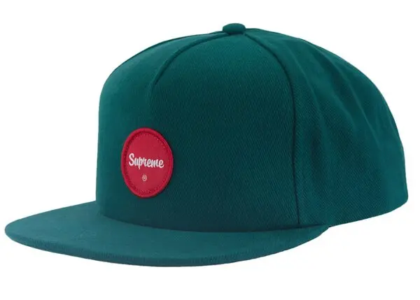Supreme Twill Patch 5-panel Cap - Teal