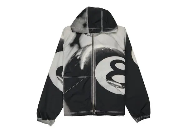 StÜssy 8 Ball Beach Shell Jacket - Grayscale