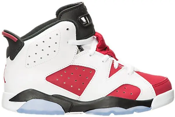 JORDAN 6 Retro Sneakers - White/carmineone-colorblack