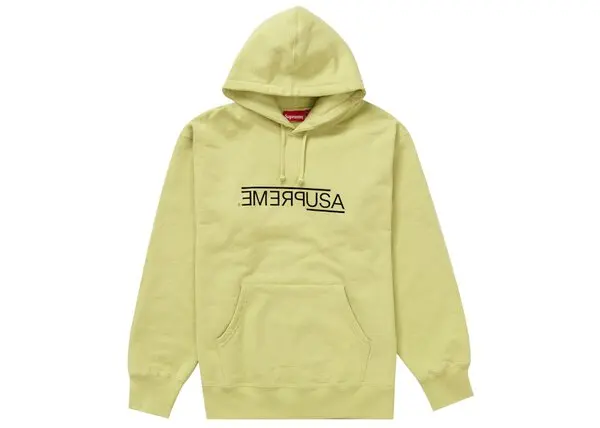 Supreme Usa Hooded Sweatshirt - Light Sage