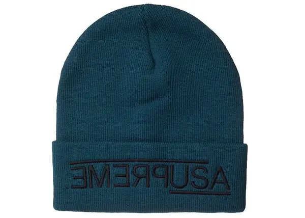 Supreme Usa Beanie - Work Teal
