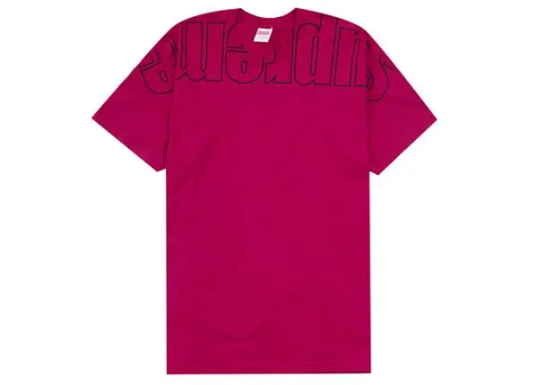 Supreme Upside Down Tee Shirt - Magenta