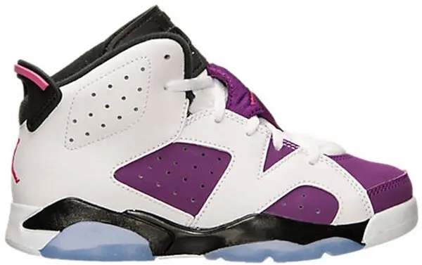 JORDAN 6 Retro High-top Sneakers - White/vivid Pink/bright Grape