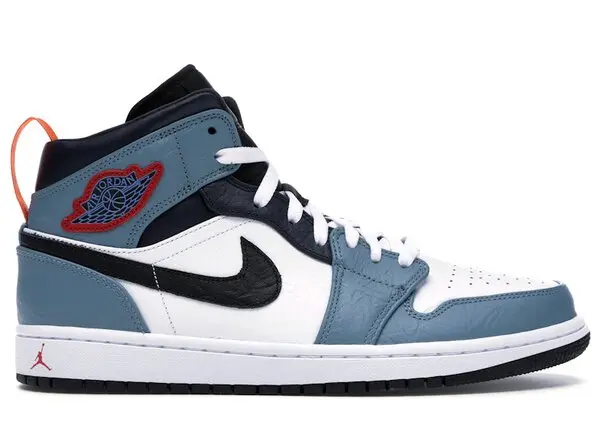 JORDAN 1 Mid Facetasm - White/black/celestial Teal