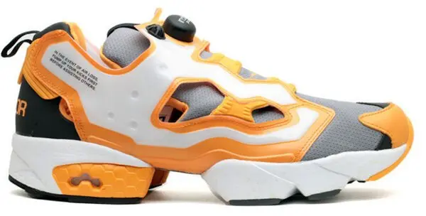 REEBOK Instapump Fury Oxygen Mask Sneakers - Foggy Grey/team Orange/white