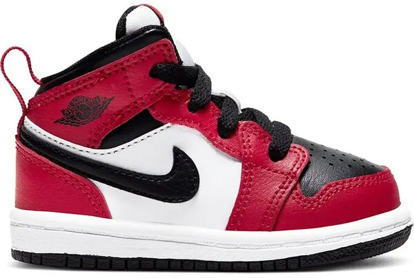 JORDAN 1 Mid Chicago Toe Td Sneakers - Black/gym Red