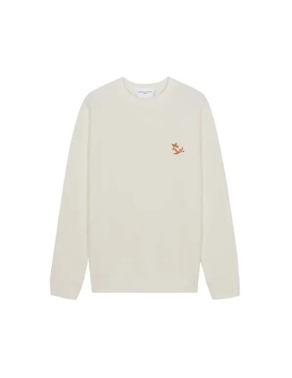 Maison Kitsuné Chillax Fox Patch Classic Sweatshirt - Ecru