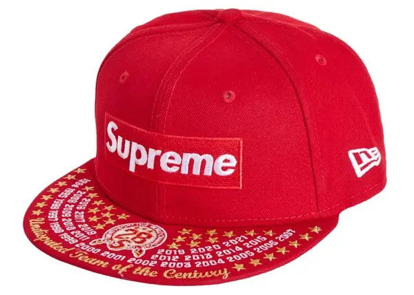 Supreme Undisputed Box Logo New Era Fitted Cap - Red
