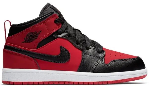 JORDAN 1 Mid Sneakers - Gym Red/black/white