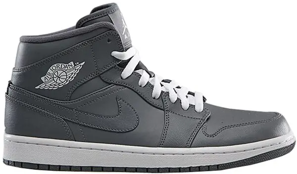 JORDAN 1 Mid Sneakers - Cool Grey/white