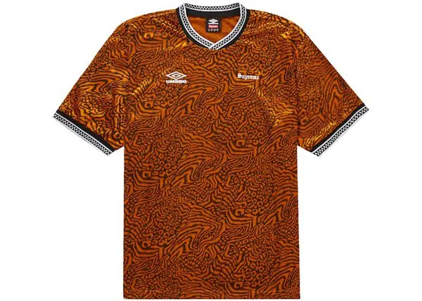 Supreme Umbro Jacquard Animal Print Soccer Jersey - Orange