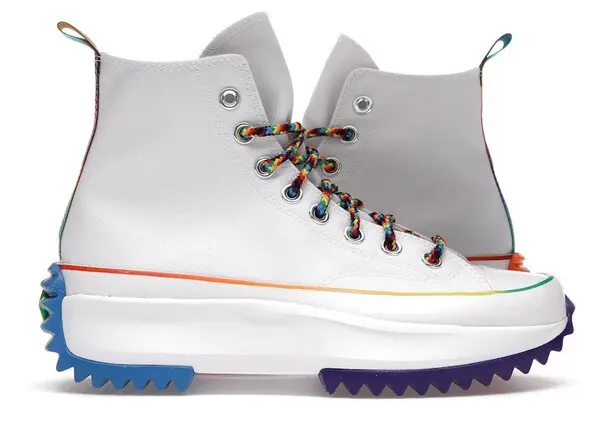 CONVERSE Run Star Hike Pride High-top Sneakers - White/multi/white