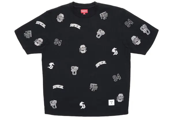 Supreme University Short Sleeve Top - Black