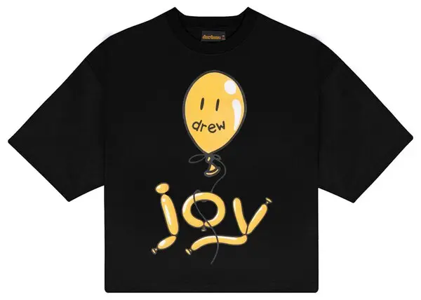 Adidas Drew House Joy Boxy Short Sleeve Tee Shirt - Black