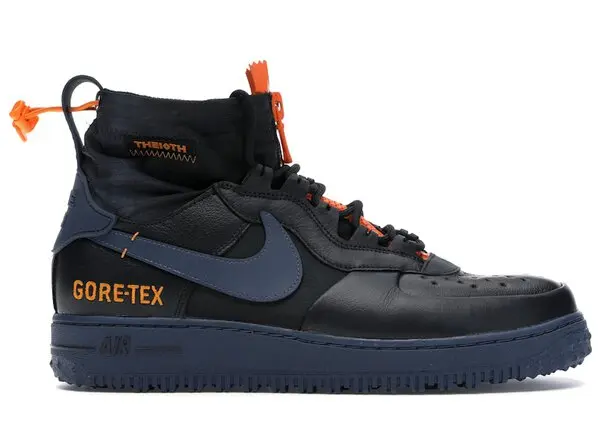 Nike Force 1 Winter Gore-tex High-top Sneakers - Black/bright Ceramic/clear