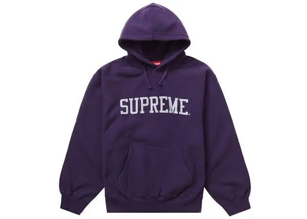 Supreme Varsity Hooded Sweatshirt - Dark Purple
