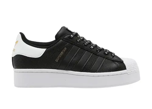 Adidas Superstar Bold Sneakers - Core Black/cloud White/gold Metallic