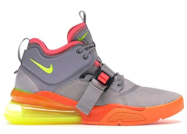 Nike Air Force 270 Sherbert Sneakers - Atmosphere Grey/total Orange/hot Punch