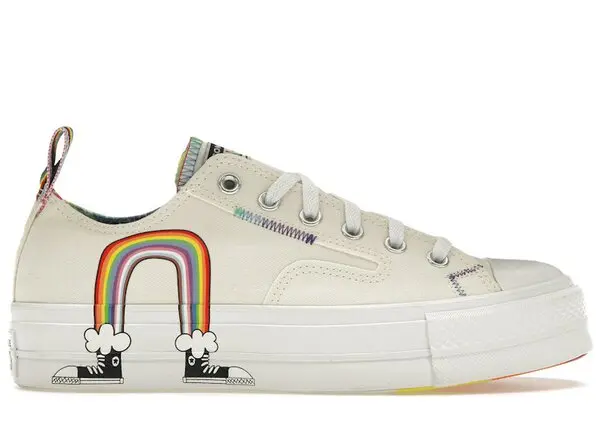 CONVERSE Chuck Taylor All Star Lift Platform Pride - Egret/university Red