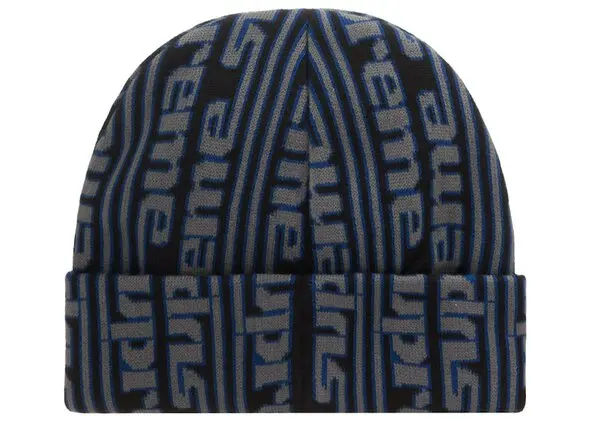 Supreme Vertical Logo Beanie - Black