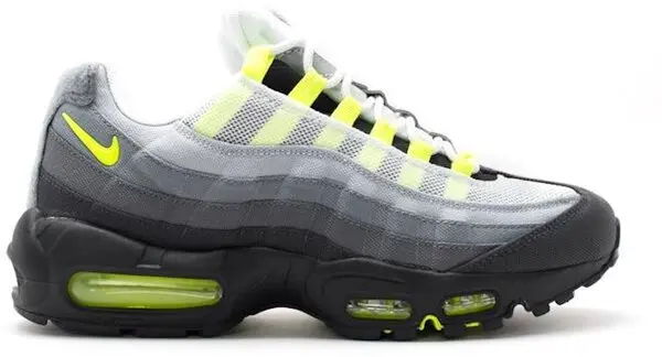 Nike Air Max 95 Patch Og Sneakers - White/neon Yellow/black