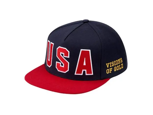 Supreme Visions Of Gold 5-panel Cap - Navy Blue