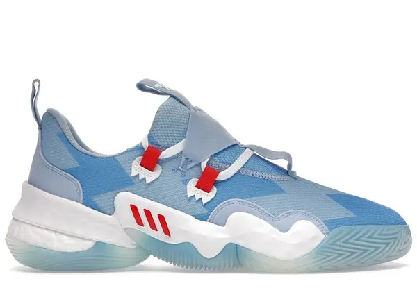 Adidas Trae Young 1 Ice Trae Sneakers - Ice Blue/footwear White/red