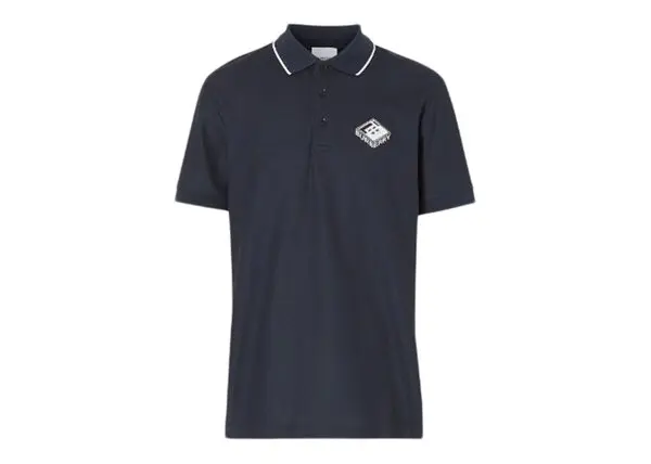 Burberry Logo Graphic Pique Polo Shirt