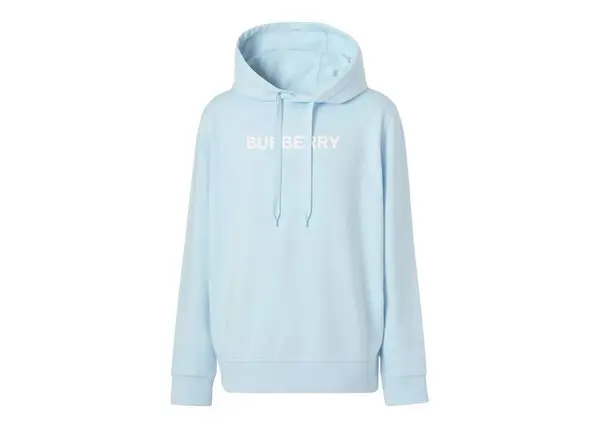 Burberry Logo Print Cotton Hoodie
