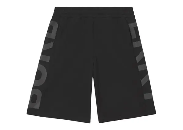 Burberry Logo Print Cotton Shorts