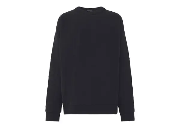 Burberry Logo Embossed Cotton Sweatshirt