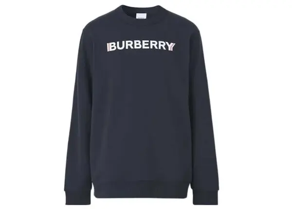Burberry Logo Print Cotton Sweatshirt
