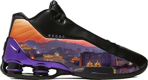 Nike Shox Bb4 China Hoop Dreams Sneakers - Black/purple/orange