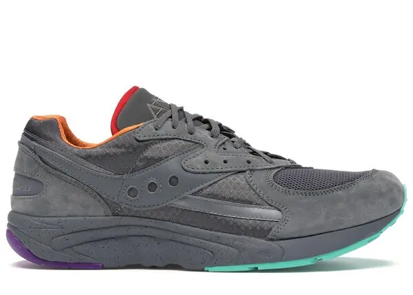 Saucony Aya Raised Wolves Sneakers - Grey/red